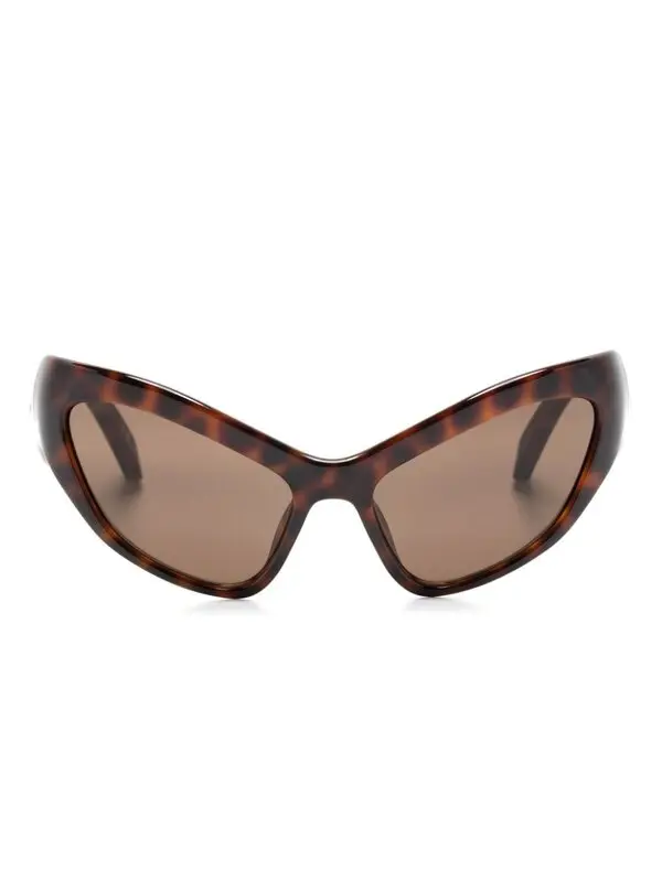 Balenciaga Oversized Sunglasses - Brown