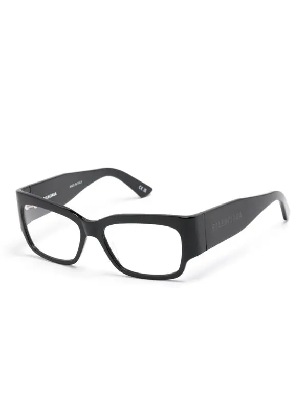 Balenciaga Logo-engraved Square-frame Glasses