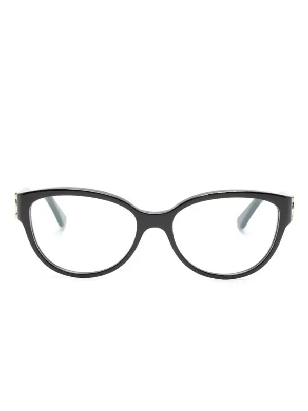Cartier Duplo C Cat-eye Glasses - Black
