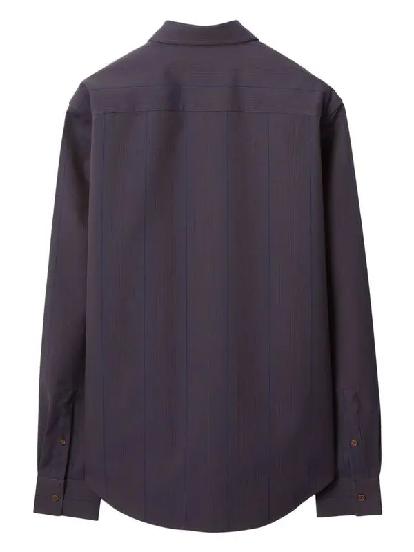 Burberry Striped Wool Shirt - Purple