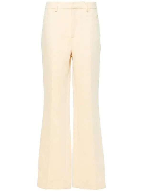 Zadig&Voltaire Pistol Mid-rise Flared Trousers - Yellow