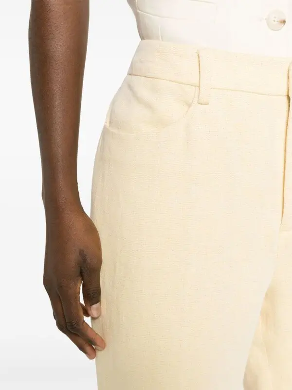 Zadig&Voltaire Pistol Mid-rise Flared Trousers - Yellow