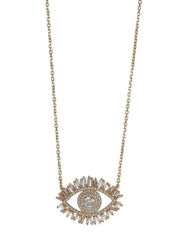 SUZANNE KALAN 18kt Yellow Firework Evil Eye Necklace - Gold