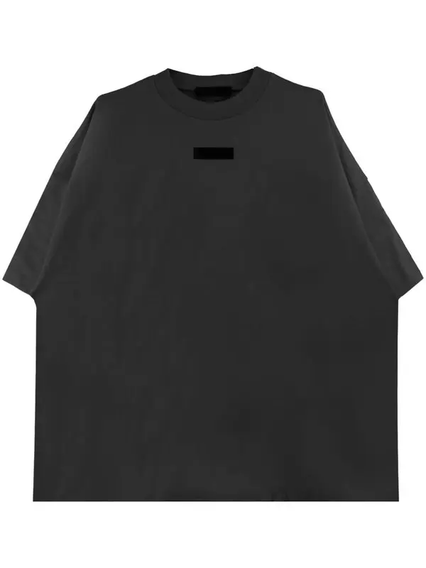 Fear Of God Logo-appliqué Cotton T-shirt - Black