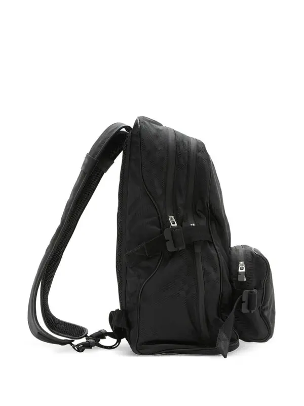 Burberry Check-print Jacquard Backpack - Black