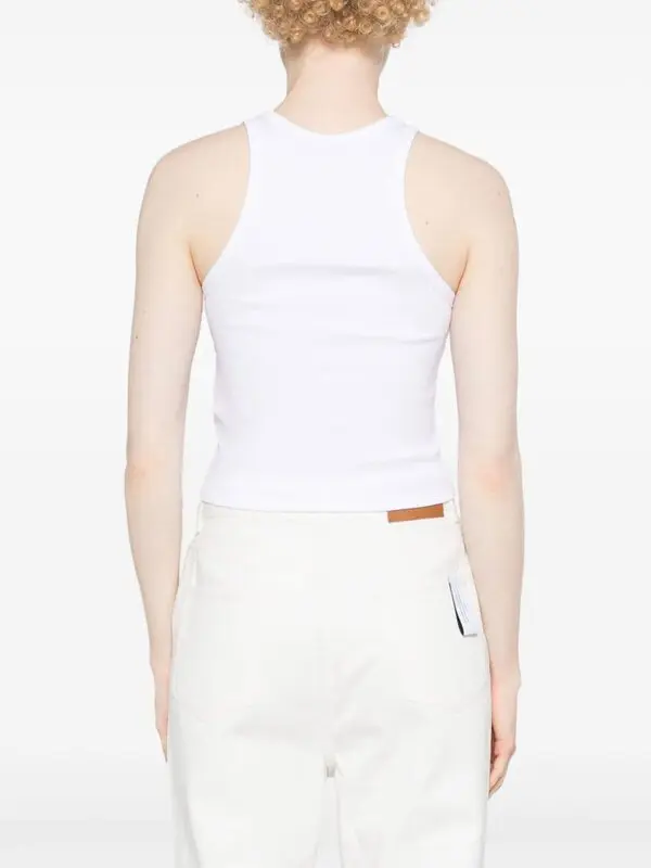 Rokh Ribbed Tank Top - White