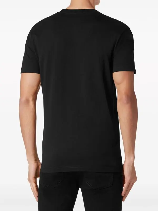 Philipp Plein Dripping Skull Cotton T-shirt