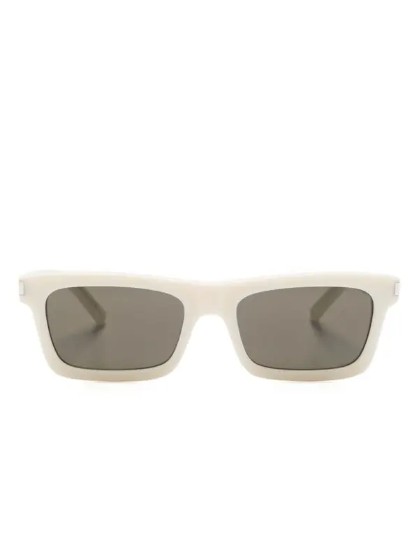 Saint Laurent Betty Square Frame Sunglasses - Neutrals