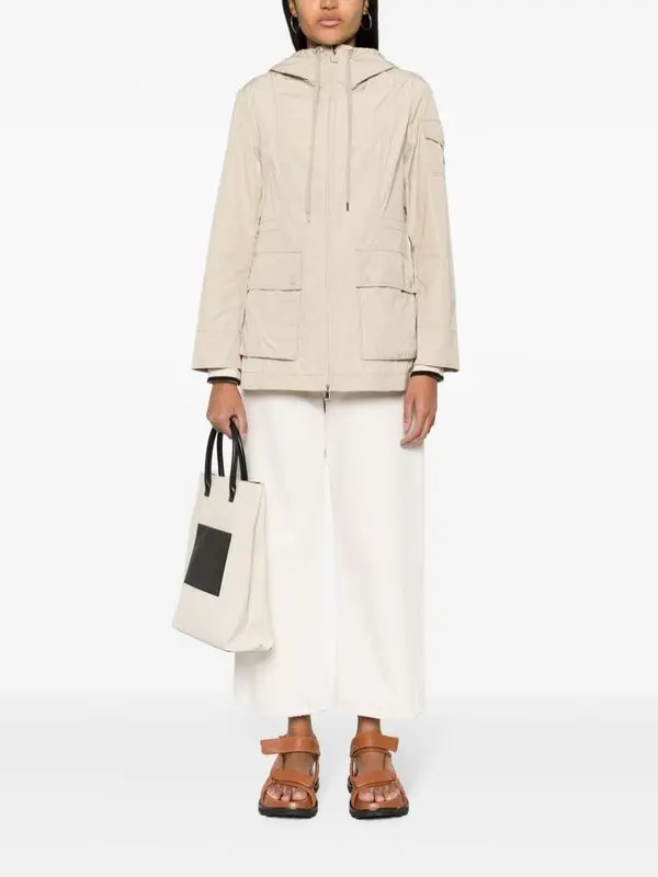 Moncler Leandro Parka Jacket - Neutrals
