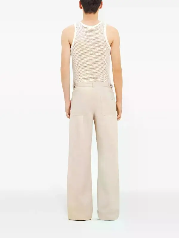 COURREGES Button-front Wide-leg Trousers
