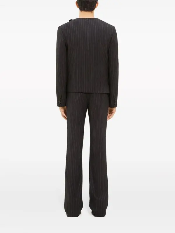 COURREGES Heritage Pinstripe Wool Trousers
