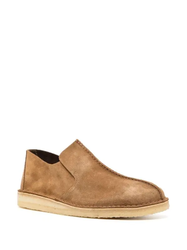 Clarks Desert Mosier Suede Loafers - Brown