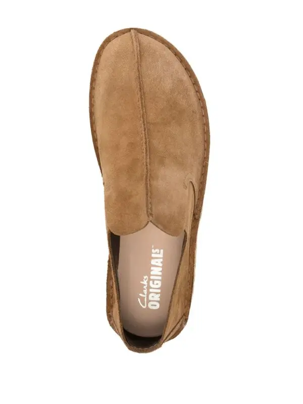 Clarks Desert Mosier Suede Loafers - Brown