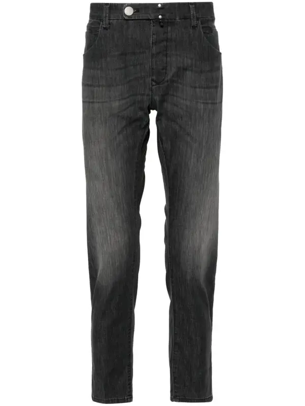 Incotex Low-rise Slim-fit Jeans - Grey
