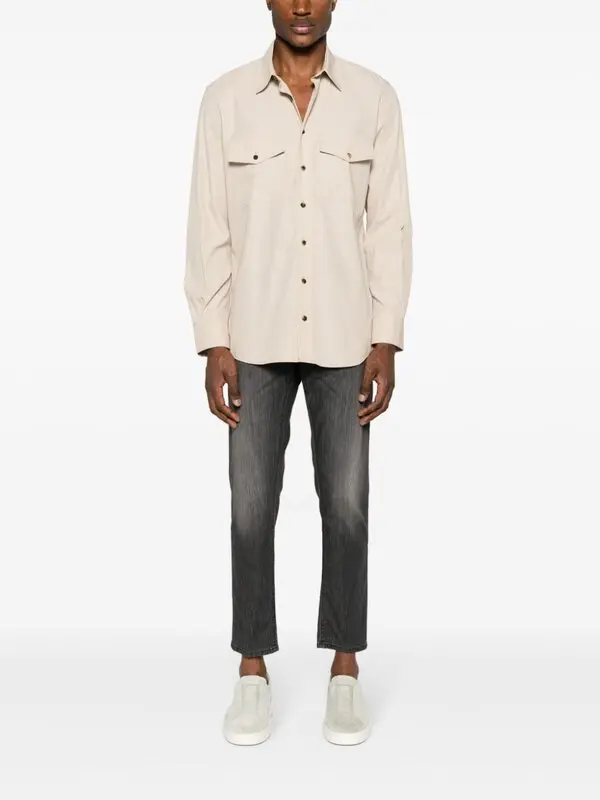 Incotex Low-rise Slim-fit Jeans - Grey