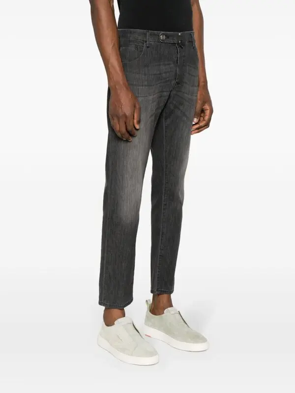 Incotex Low-rise Slim-fit Jeans - Grey
