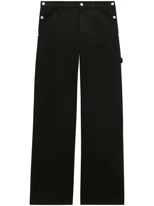 COURREGES Sailor Wide-leg Trousers - Black