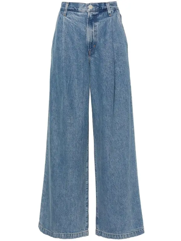 AGOLDE Ellis Mid-rise Wide-leg Jeans - Blue
