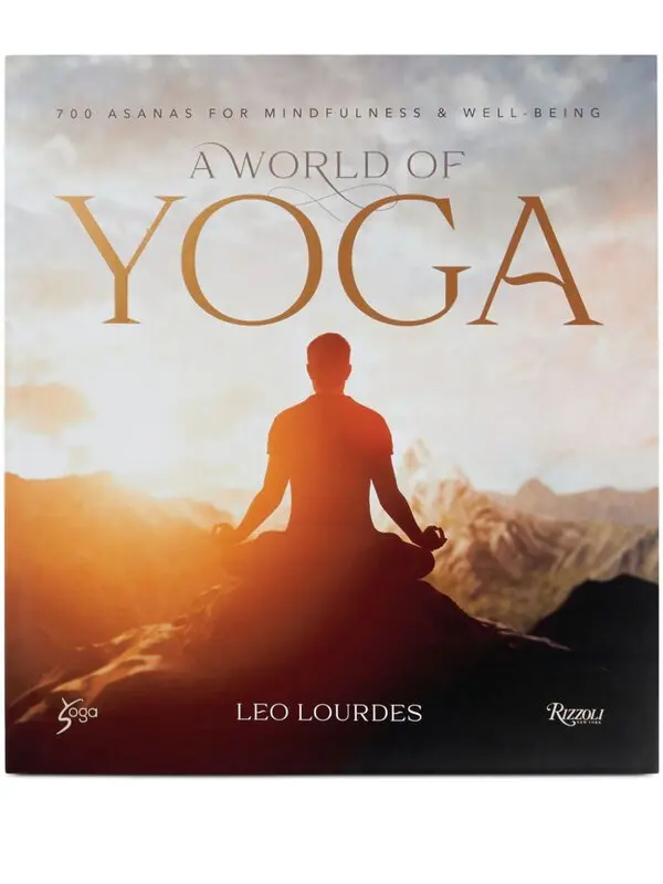 RIZZOLI A World Of Yoga Leo Lourdes Hardcover Book - Orange