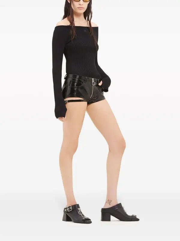 COURREGES Cut-out Mini Shorts