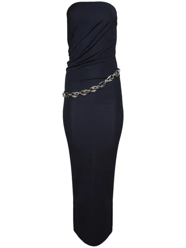 Christopher Esber Chain-detail Maxi Dress - Blue
