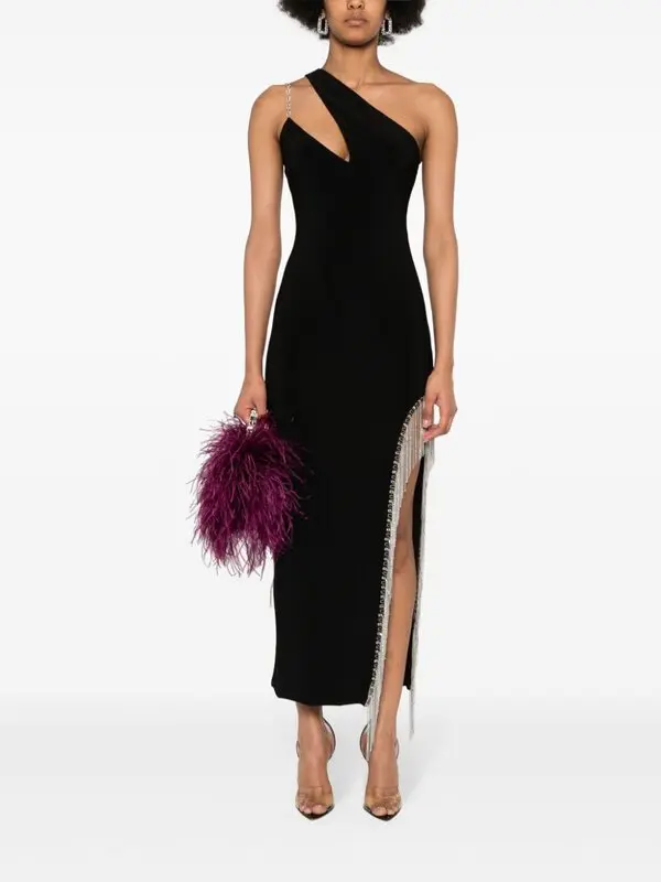 NISSA Crystal-embellished Maxi Dress