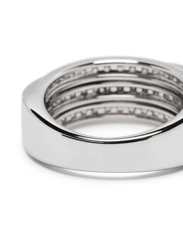 Tom Wood Orb Slim Crystal Ring