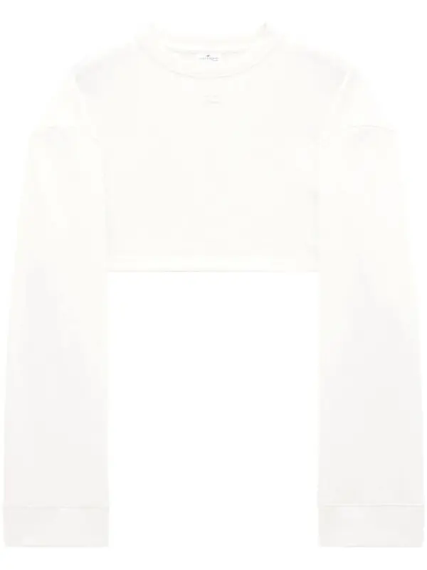 COURREGES Cocoon Cropped Sweatshirt