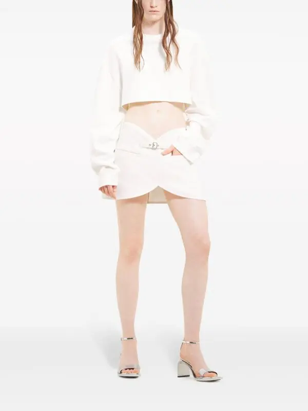 COURREGES Cocoon Cropped Sweatshirt