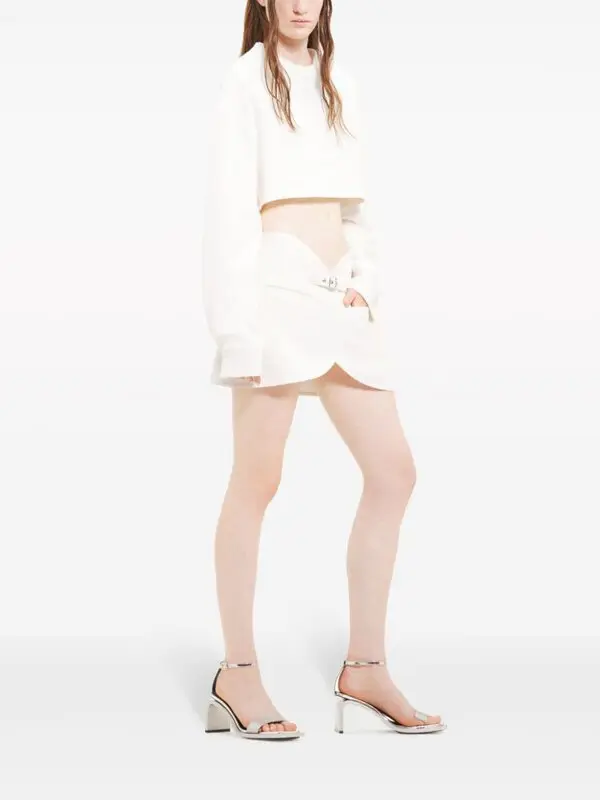 COURREGES Cocoon Cropped Sweatshirt