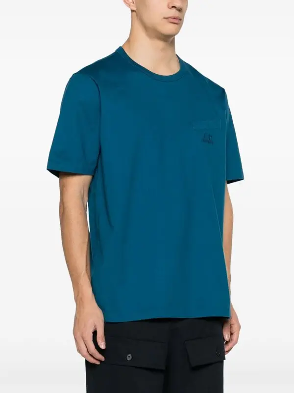 C.P. COMPANY Logo-embroidered Cotton T-shirt