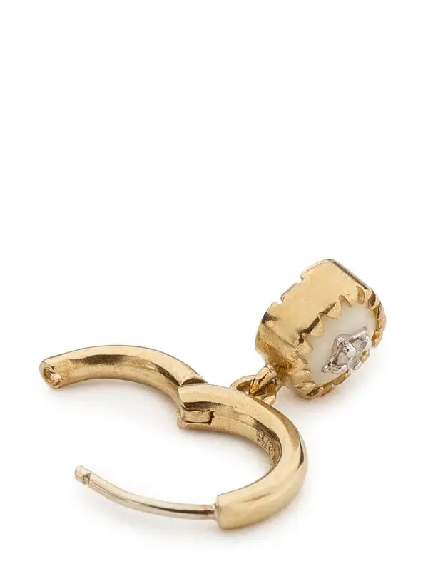Pascale Monvoisin 9kt Yellow And White Diamond Pierrot Earring