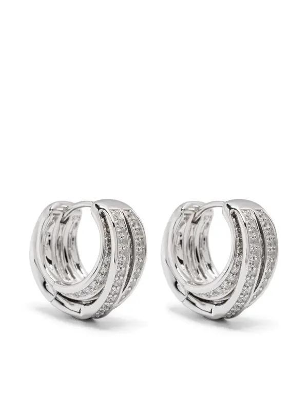 Tom Wood Orb Huggie Hoop Earrings - Silver