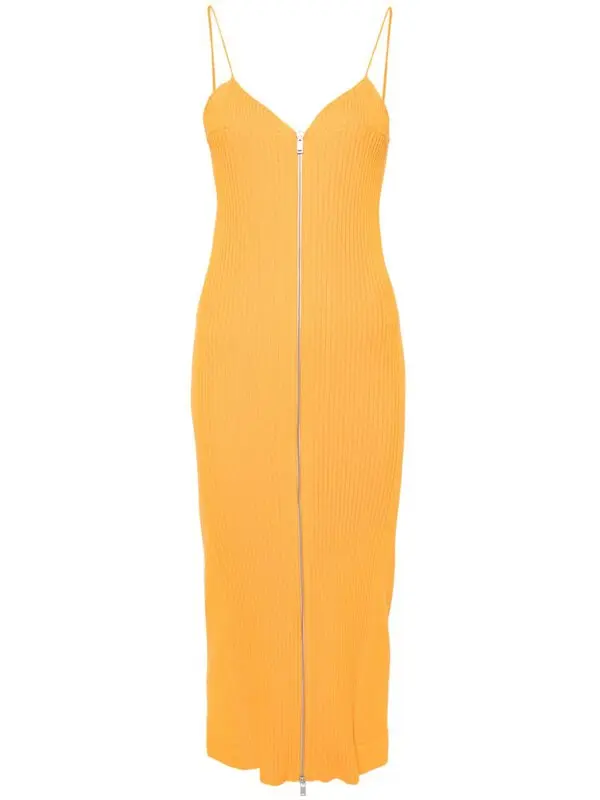 JIL SANDER Knitted Zip-up Dress
