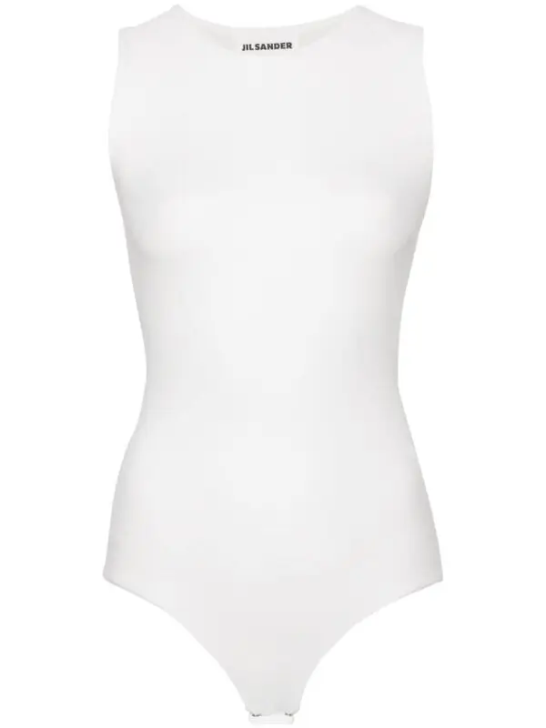 JIL SANDER Stretch-design Bodysuit - White