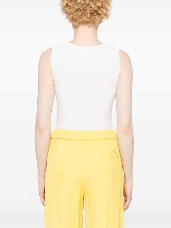JIL SANDER Stretch-design Bodysuit - White