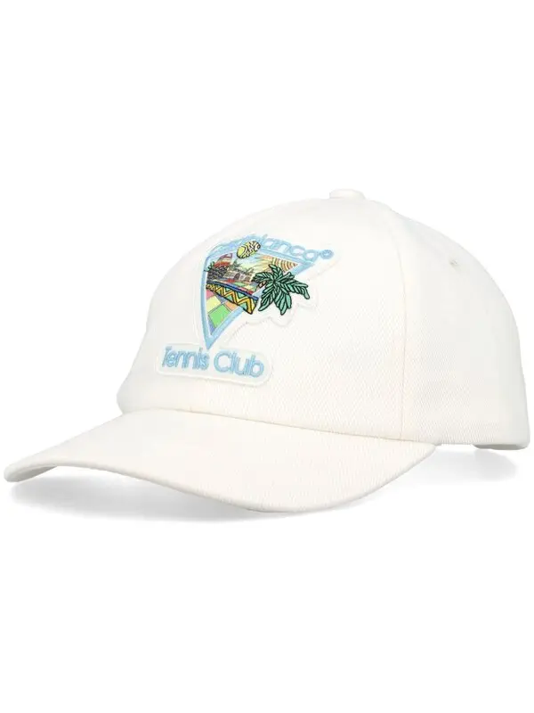 Casablanca Afro Cubismo Tennis Club Baseball Cap - White