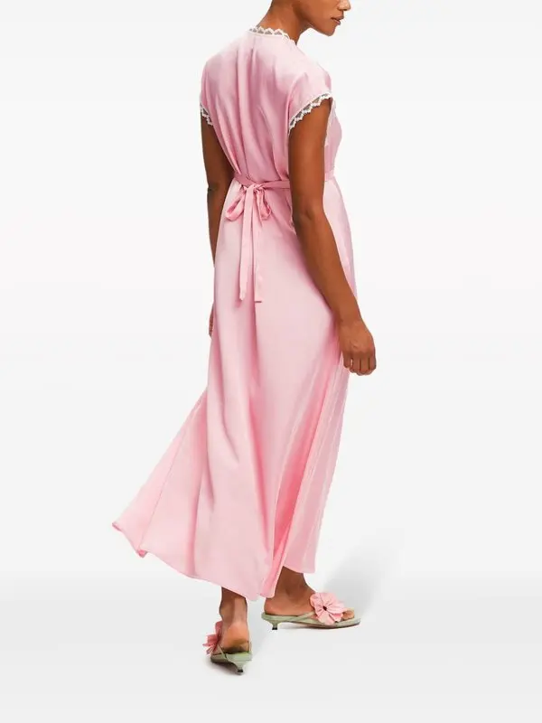 Sleeper The Genus Satin Dress - Pink