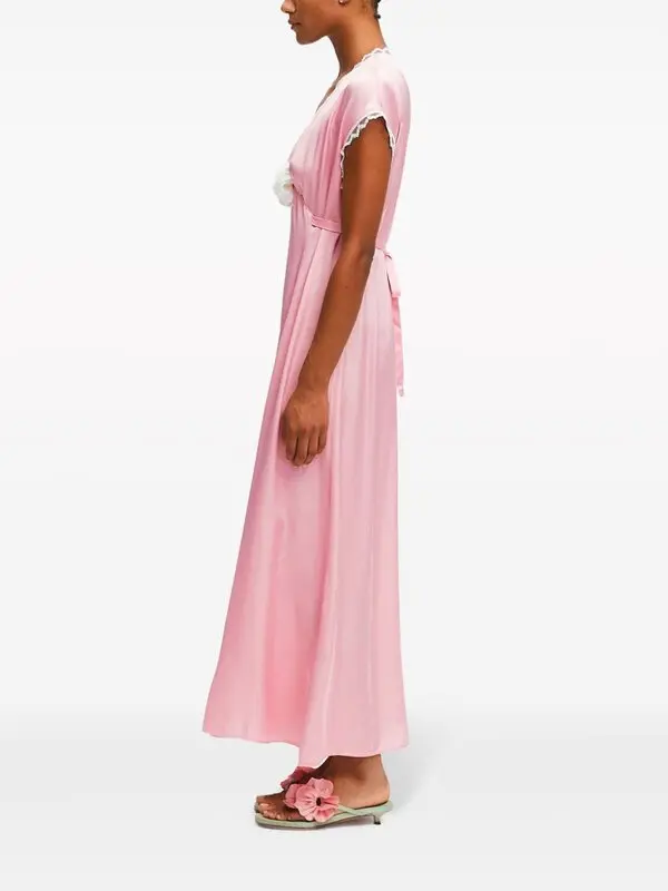 Sleeper The Genus Satin Dress - Pink