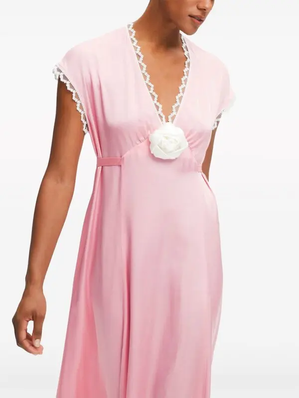 Sleeper The Genus Satin Dress - Pink