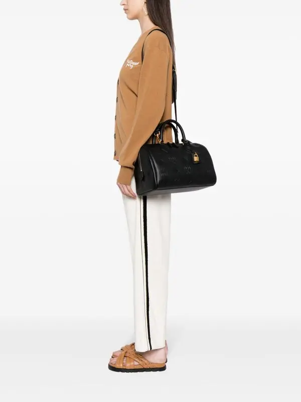 Mcm Medium Maxi Leather Tote Bag