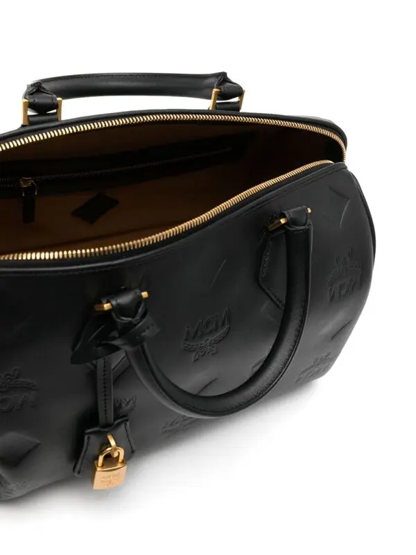 Mcm Medium Maxi Leather Tote Bag