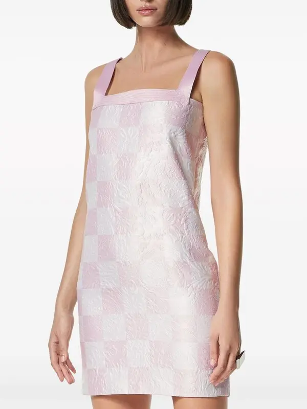 Versace Check-print Mini Dress