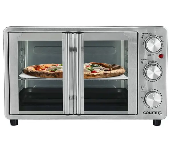 COURANT French-door Stainless Steel Convection Oaster Oven - Silver