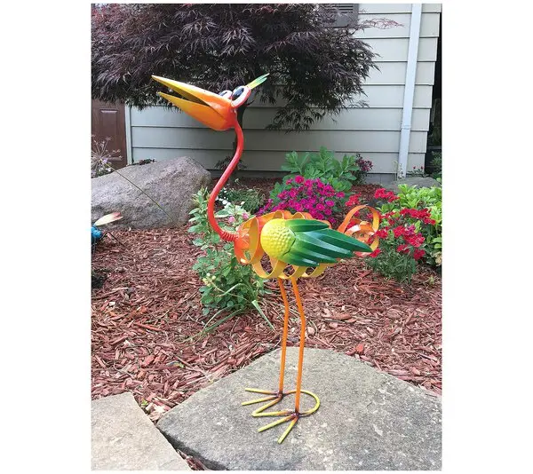 SANTA'S WORKSHOP 21.3' Iron Yellow Bird