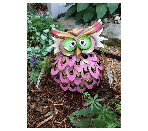 SANTA'S WORKSHOP 10' Iron Solar Owl