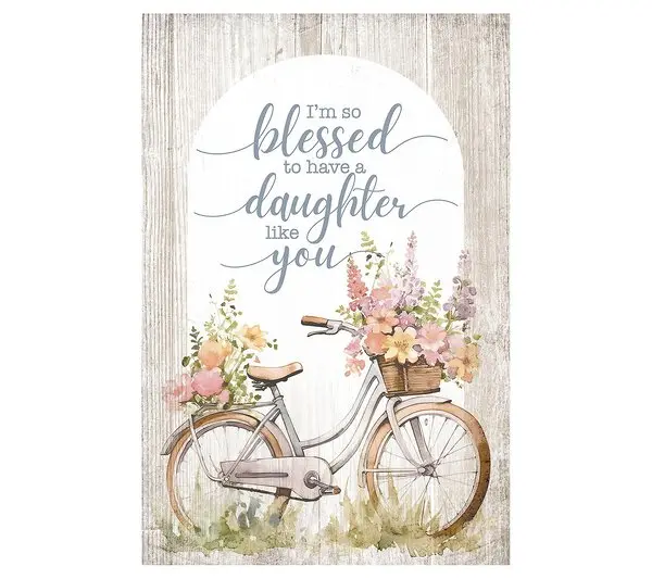 DEXSA COMPANY Dexsa I'm So Blessed Daughter Wood Wall Plaque With Easel - One-color