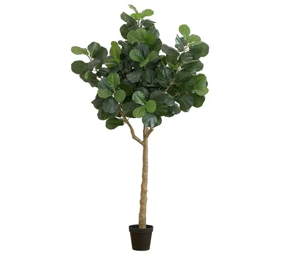 NEARLY NATURAL 10-ft Artificial Fiddle Leaf Fig Tree - One-color