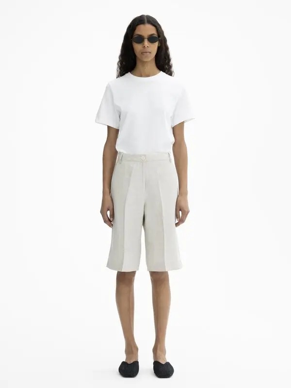 HOUSE OF DAGMAR Tailored Linen Shorts