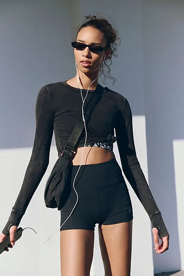 Free People Never Better Run Shorts - Black